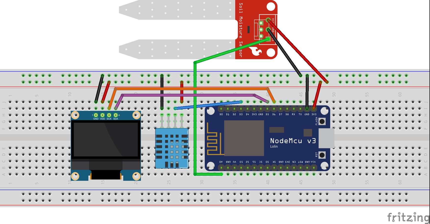 NodeMCU mit DHT11 und OLED-Display – Ogobogo.de